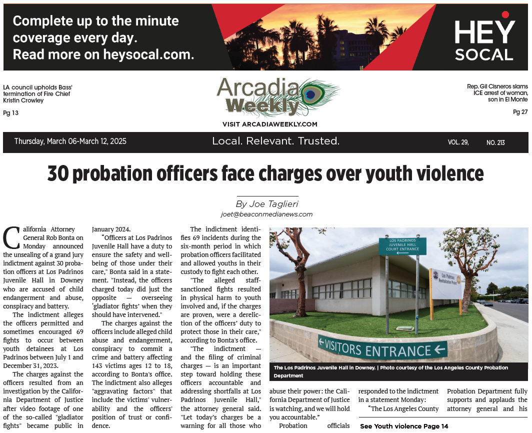 Arcadia Weekly_3/6/2025 - Hey SoCal. Change is our intention.
