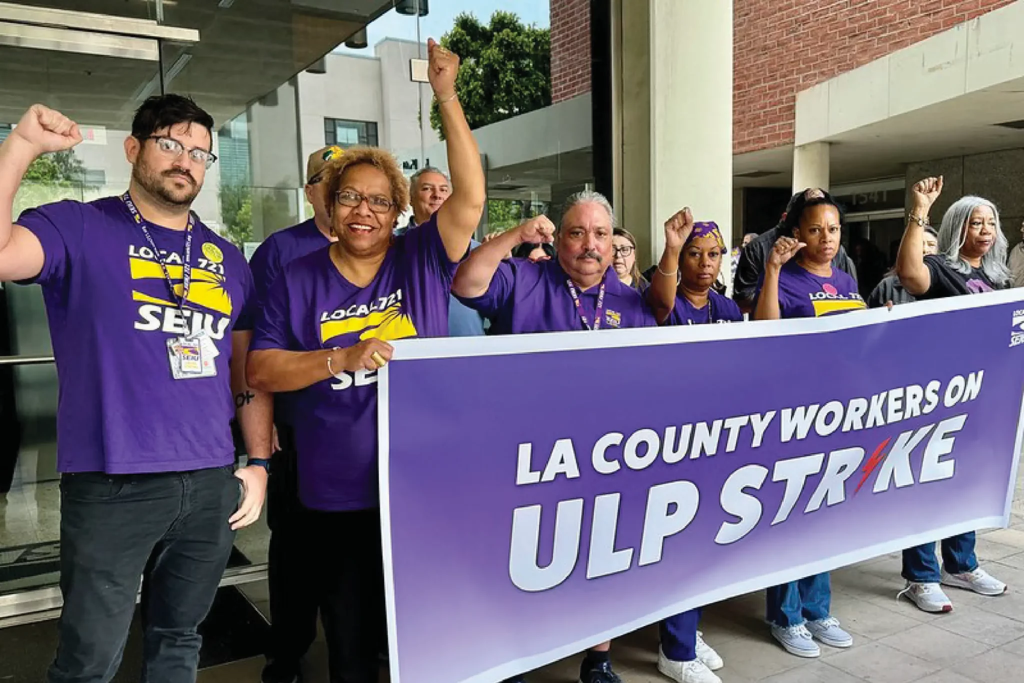 LA County workers strike over alleged labor law violations