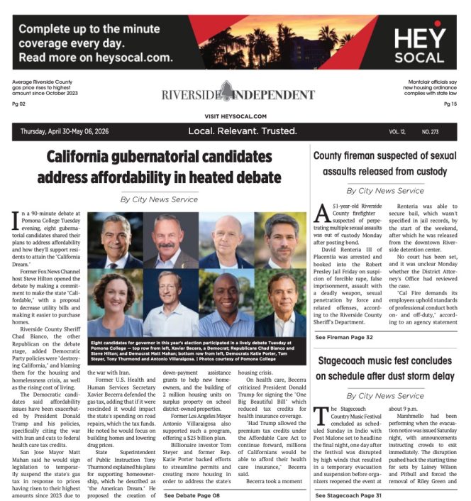 Riverside Independent_4/30/2026 - Hey SoCal. Change is our intention.