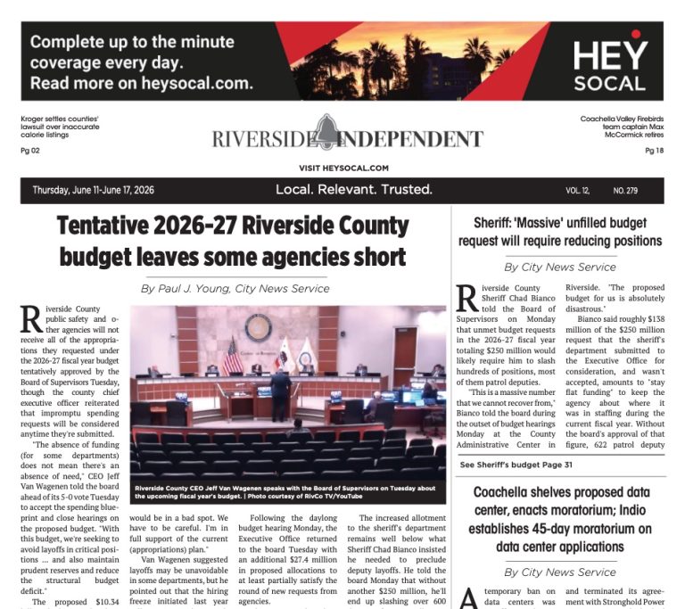 Riverside Independent_6/11/2026 - Hey SoCal. Change is our intention.